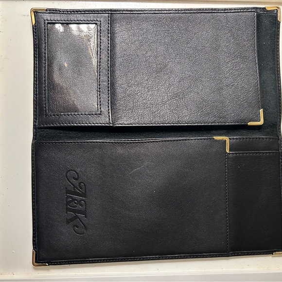 A&K | Accessories | 3 Leather Billfold Black Leather Ak | Poshmark